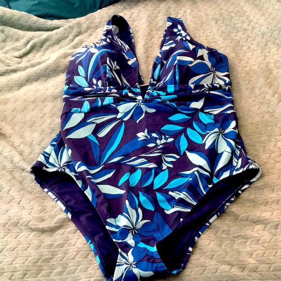 Adore Me | Swim | Adore Me Bathing Suit In 3xblue With Blue Flowers ...